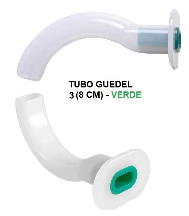Cánulas Orofaríngeas De Guedel Verde Tamaño 3 Longitud 80 mm. Pieza ...