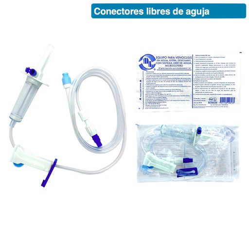 Equipo para venoclisis sin aguja microgotero Sistema libre de aguja ...